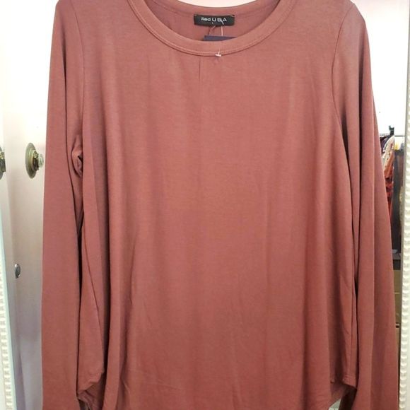 Sweetbb | Tops | Essential Dusty Pink Long Sleeve Tee | Poshmark
